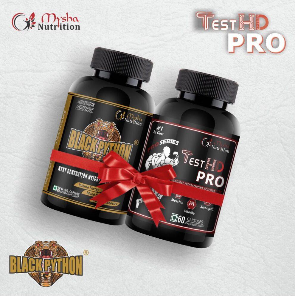 Fat Burn & Muscle Gain Stack: Test HD Pro & Black Python (Combo ...