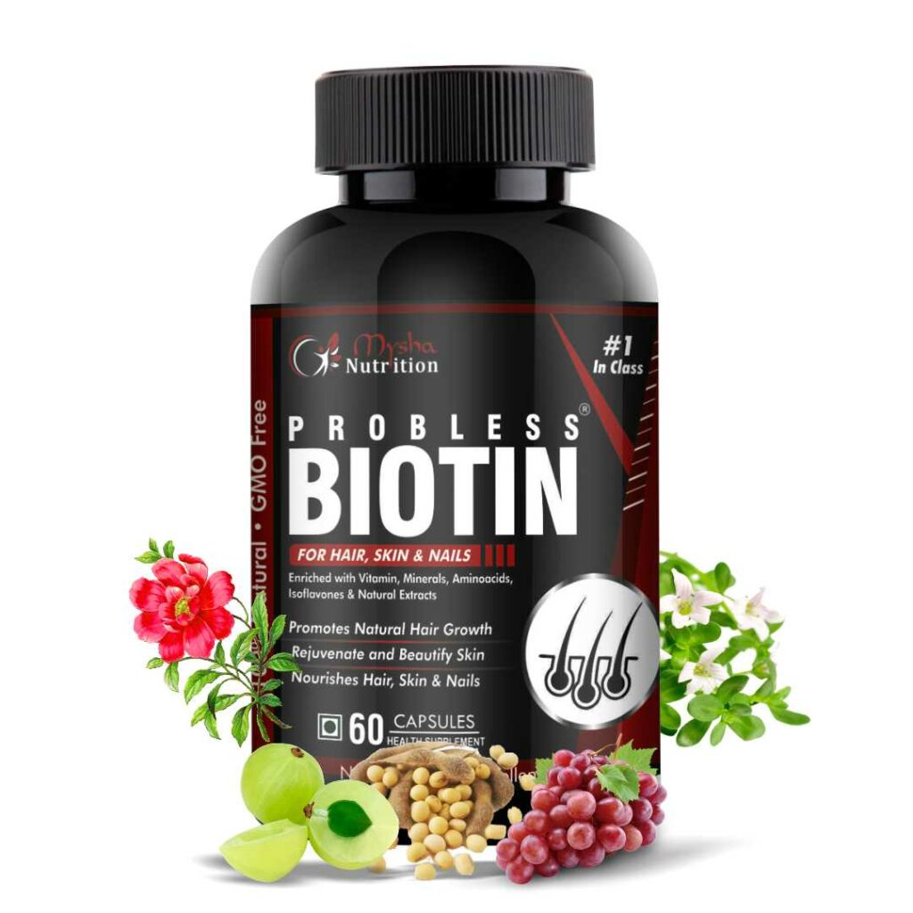 Probless Biotin 10000 mcg | For Advanced Hair, Skin & Nail Support ...